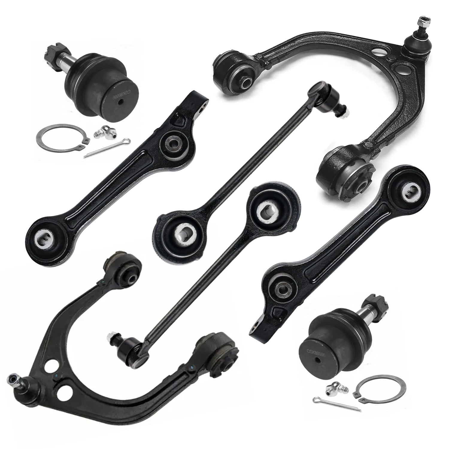 8pcs RWD Front Upper & Lower Control Arms For 2011-2019 Dodge Charger ...